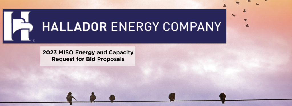 Hallador 2023 MISO Energy and Capacity Request for Bid Proposals - ACES